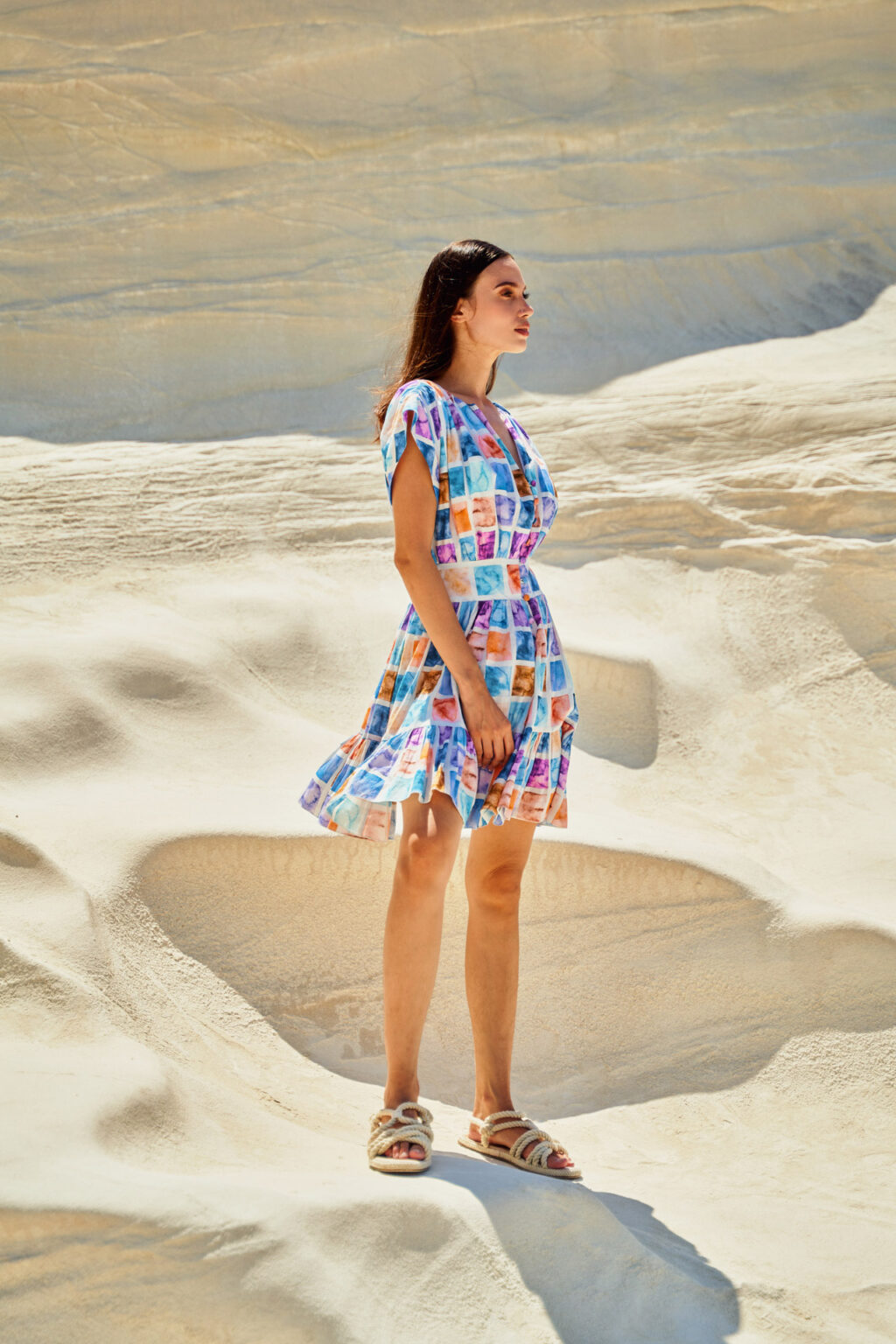 Watercolor Cube Mini Dress - Charina Sarte | Official Website